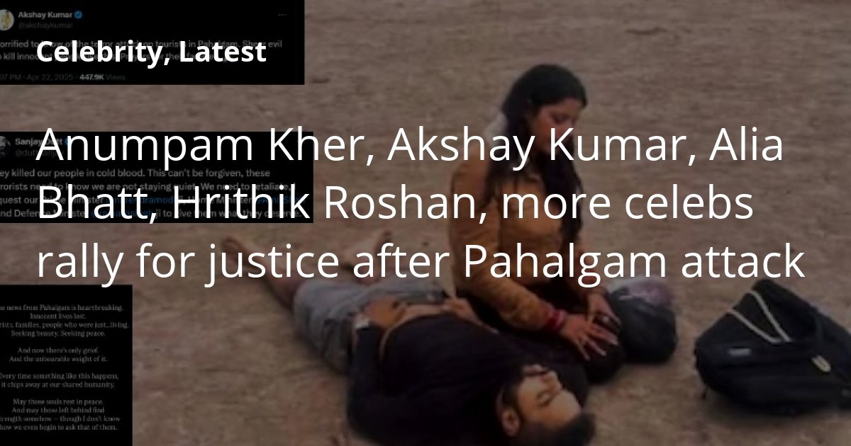 Anumpam Kher, Akshay Kumar, Alia Bhatt, Hrithik Roshan, more celebs ...